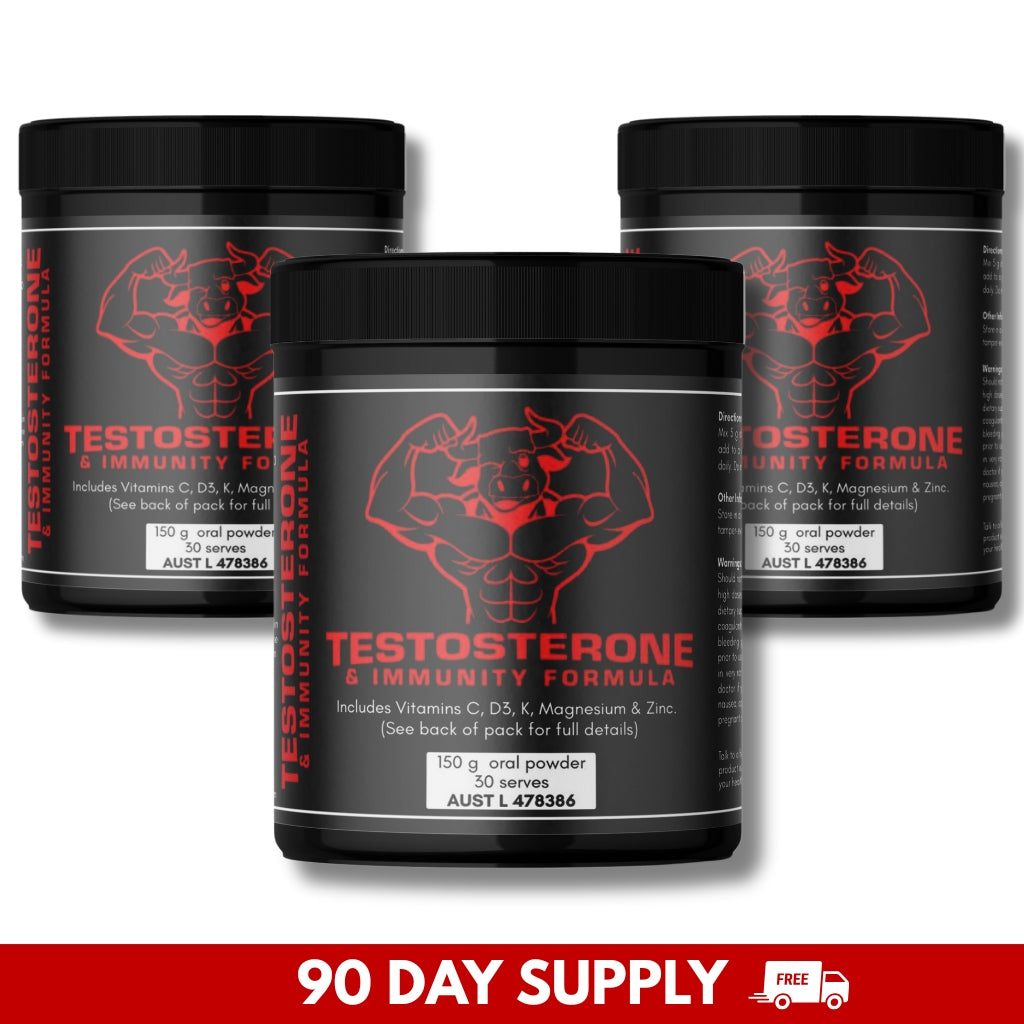 3 Pack Testosterone & Immunity Formula (Free Delivery) – Old Bull Health