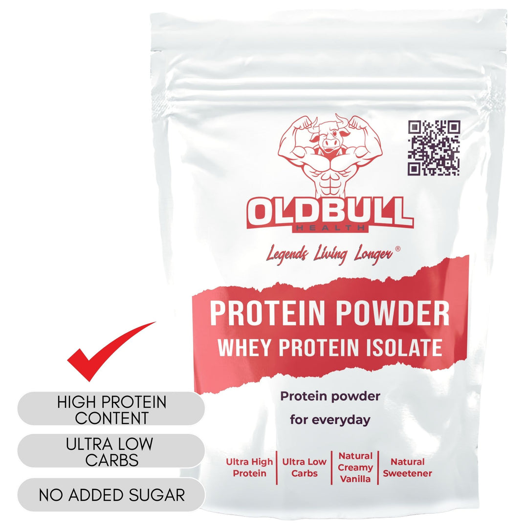 Whey Protein Isolate Powder 1kg | Old Bull Health