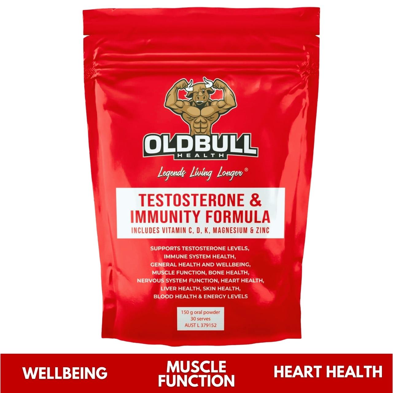 3 Pack Testosterone & Immunity Formula (Free Delivery) – Old Bull Health