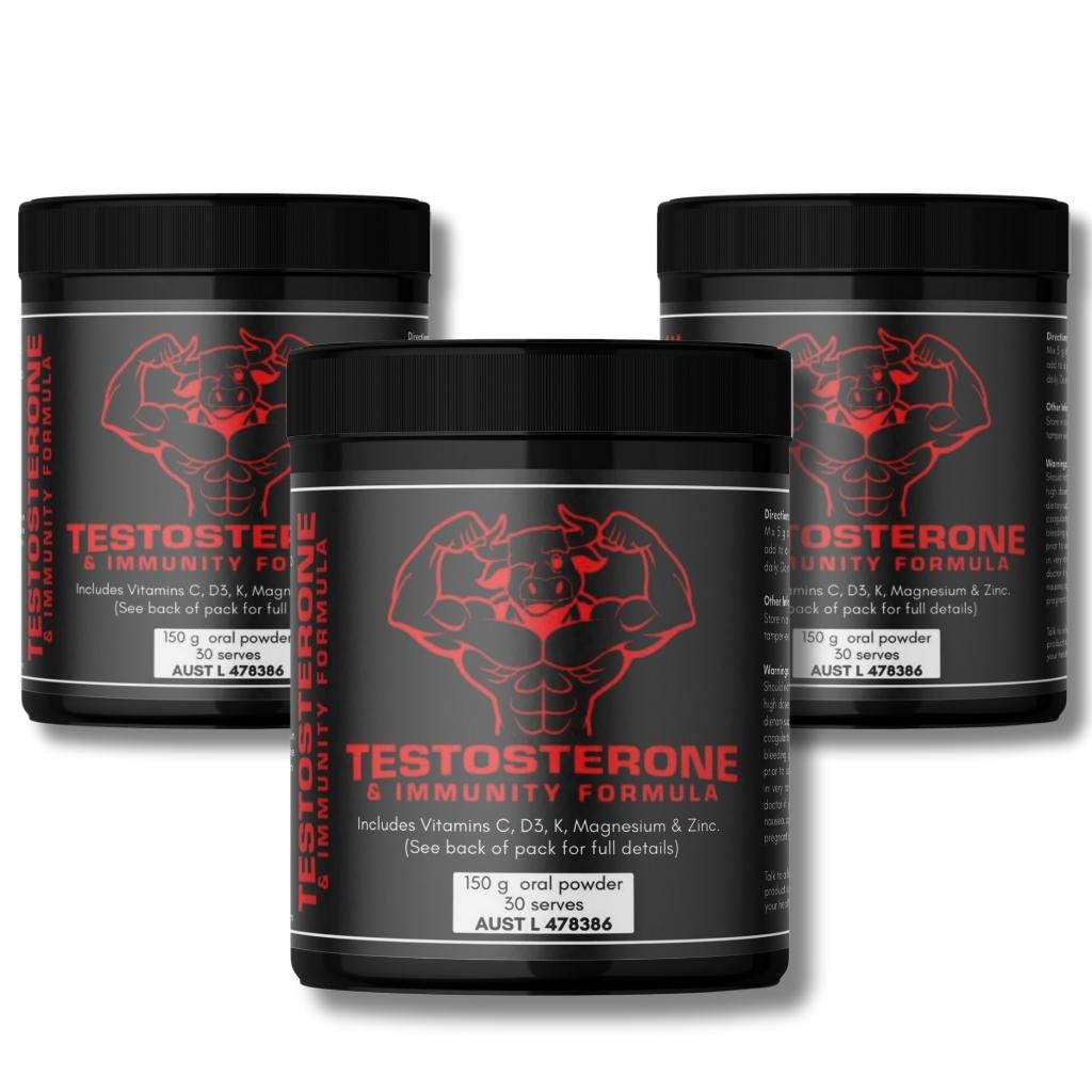 3 Pack Testosterone & Immunity Formula (Free Delivery) – Old Bull Health